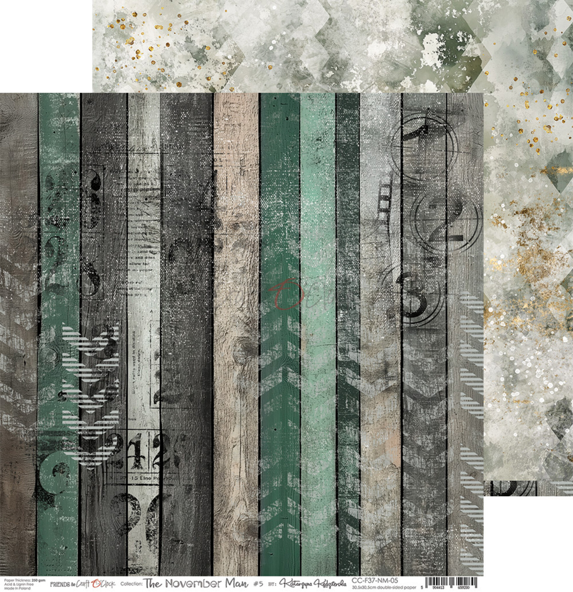 Craft O'Clock The November Man 12x12 Inch Paper Set (CC-F37-NM-00 ...