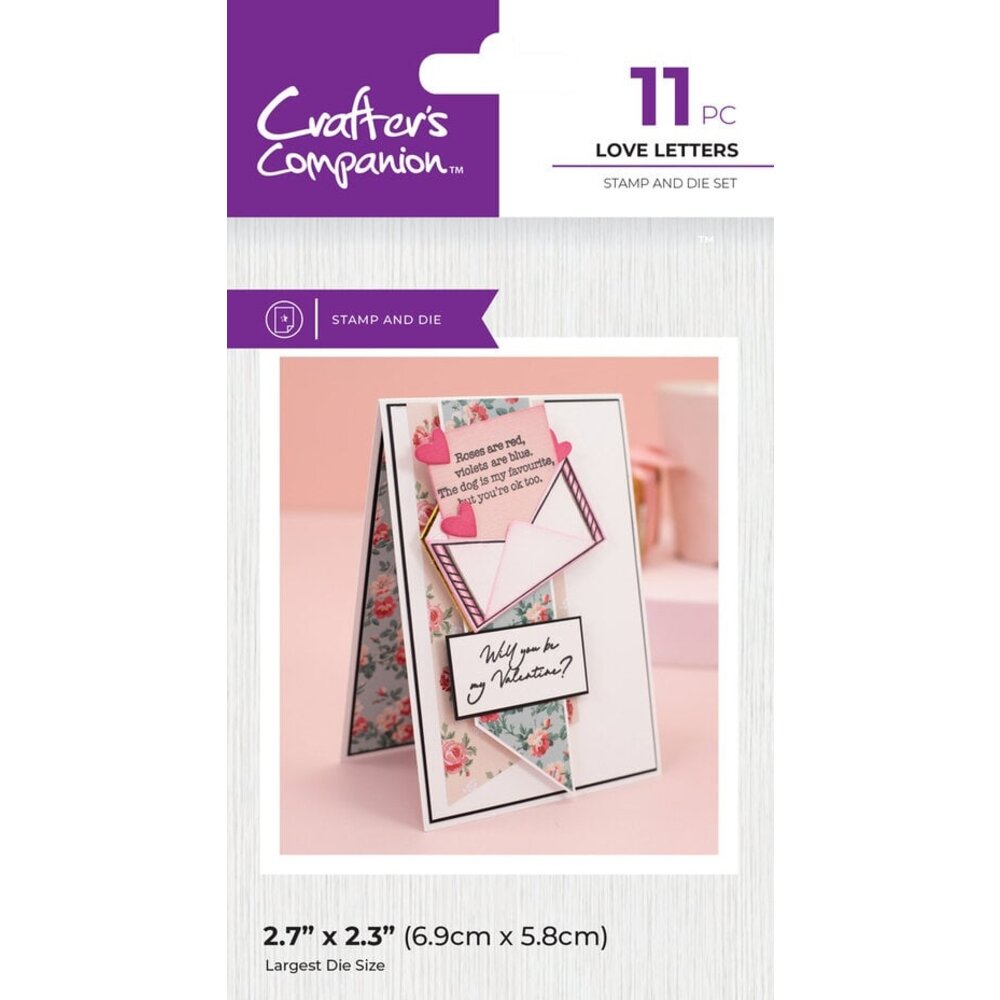 Crafter's Companion Love Letters Stamp & Die (CC-LA-STD-LOLE ...