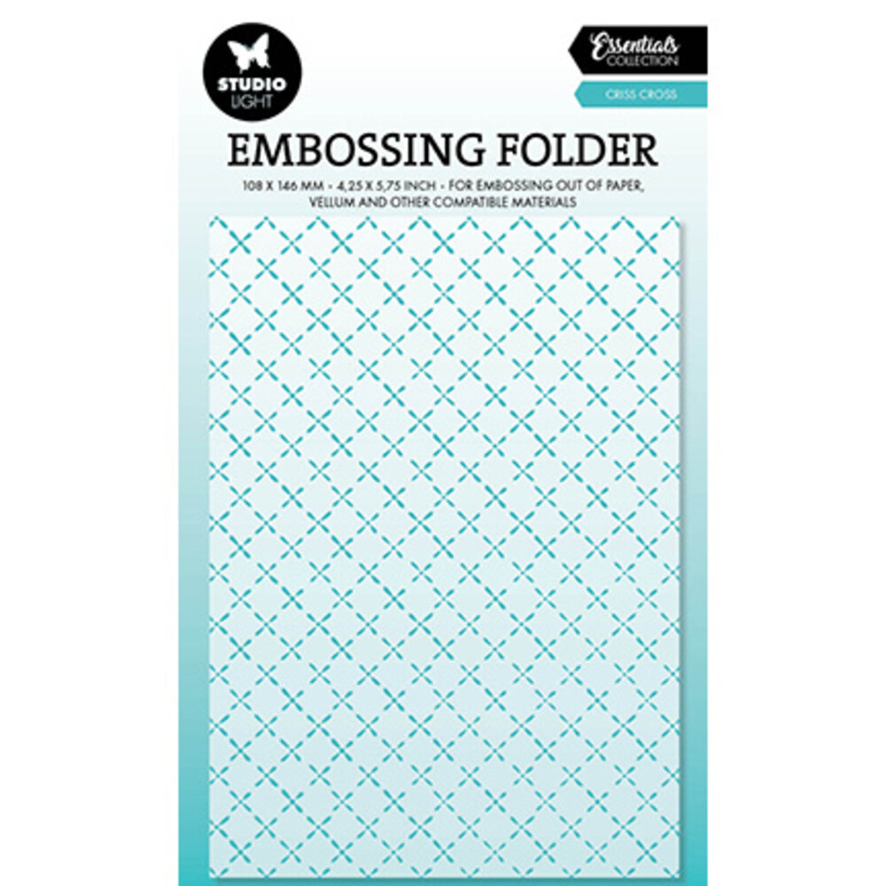 Studio Light Essentials Embossing Folder Criss Cross (SL-ES-EMB27 ...
