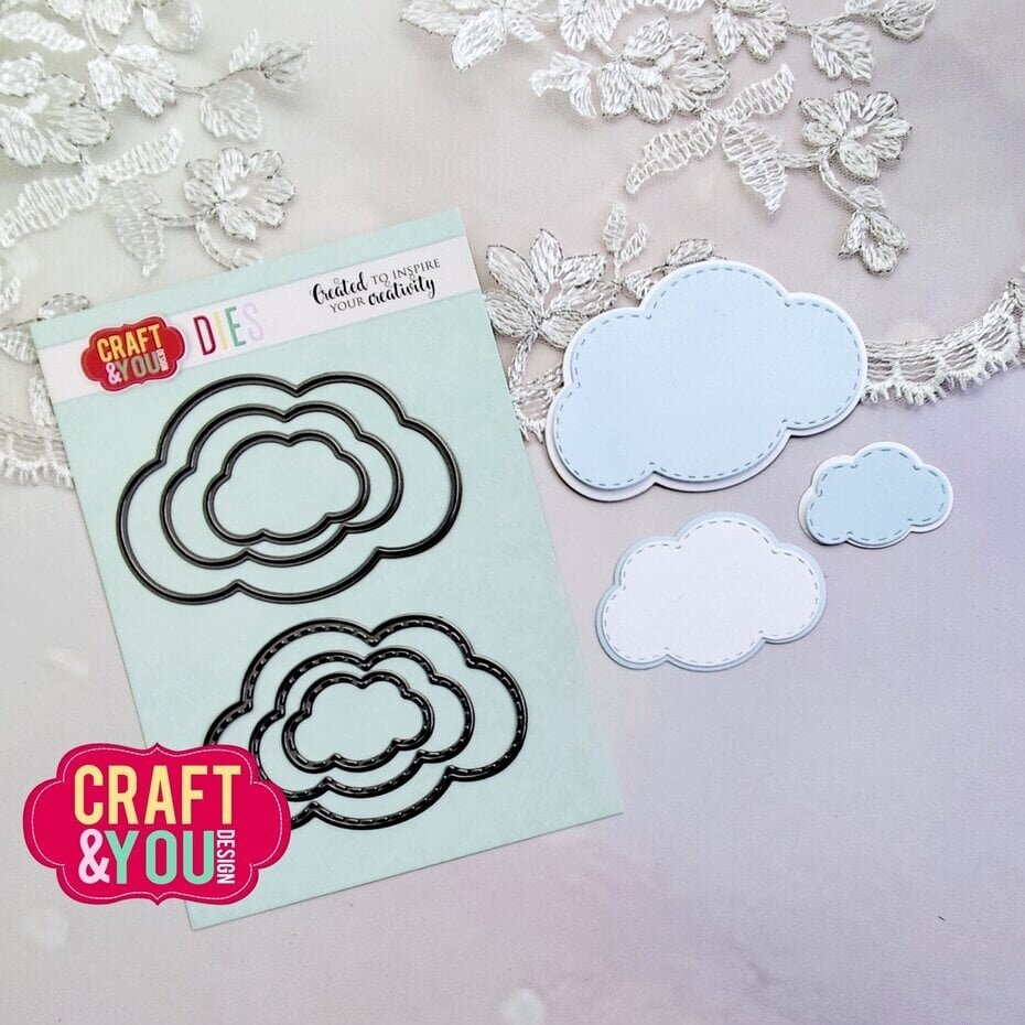 Craft & You Dies Cloud Set (CW332) - Paperpads.nl