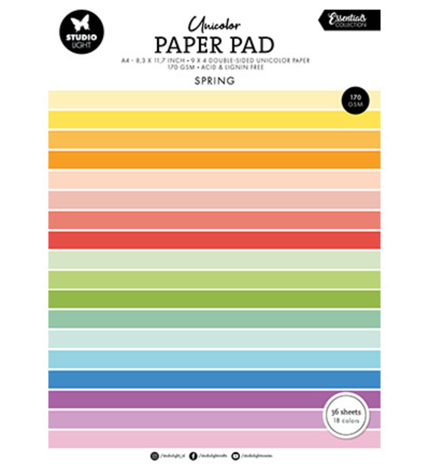 Studio Light Essentials Spring A4 Paper Pad (SL-ES-UPP300) - Paperpads.nl