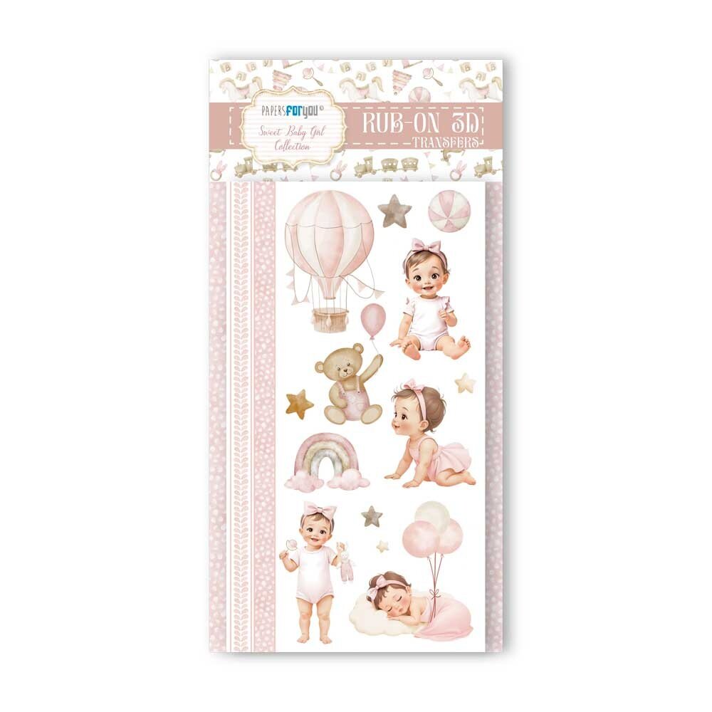 Papers For You Sweet Baby Girl Rub On Transfers (PFY-14762) - Paperpads.nl