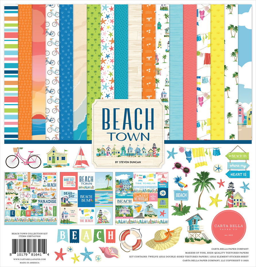 Carta Bella Beach Town 12x12 Inch Collection Kit (CBBT427016 ...