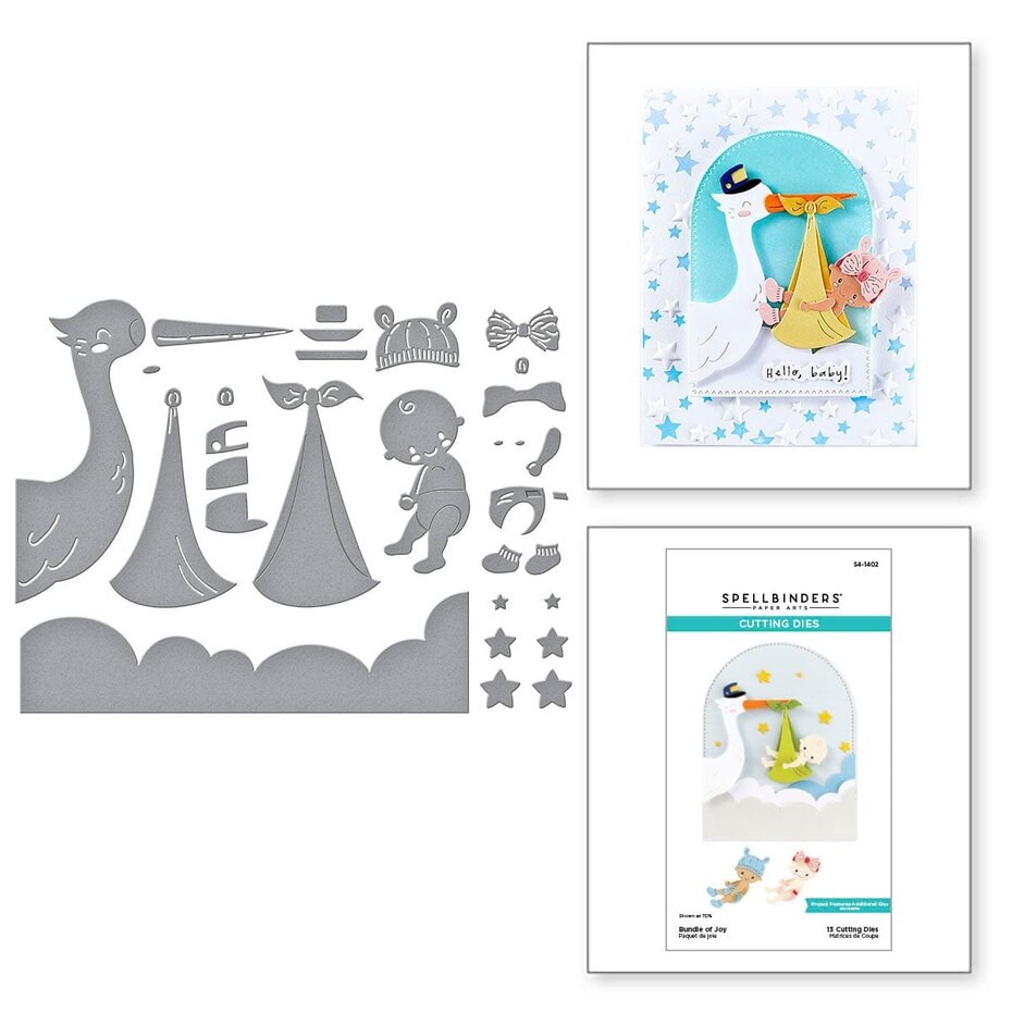 Spellbinders Little Smiles Bundle of Joy Dies (S4-1402) - Paperpads.nl