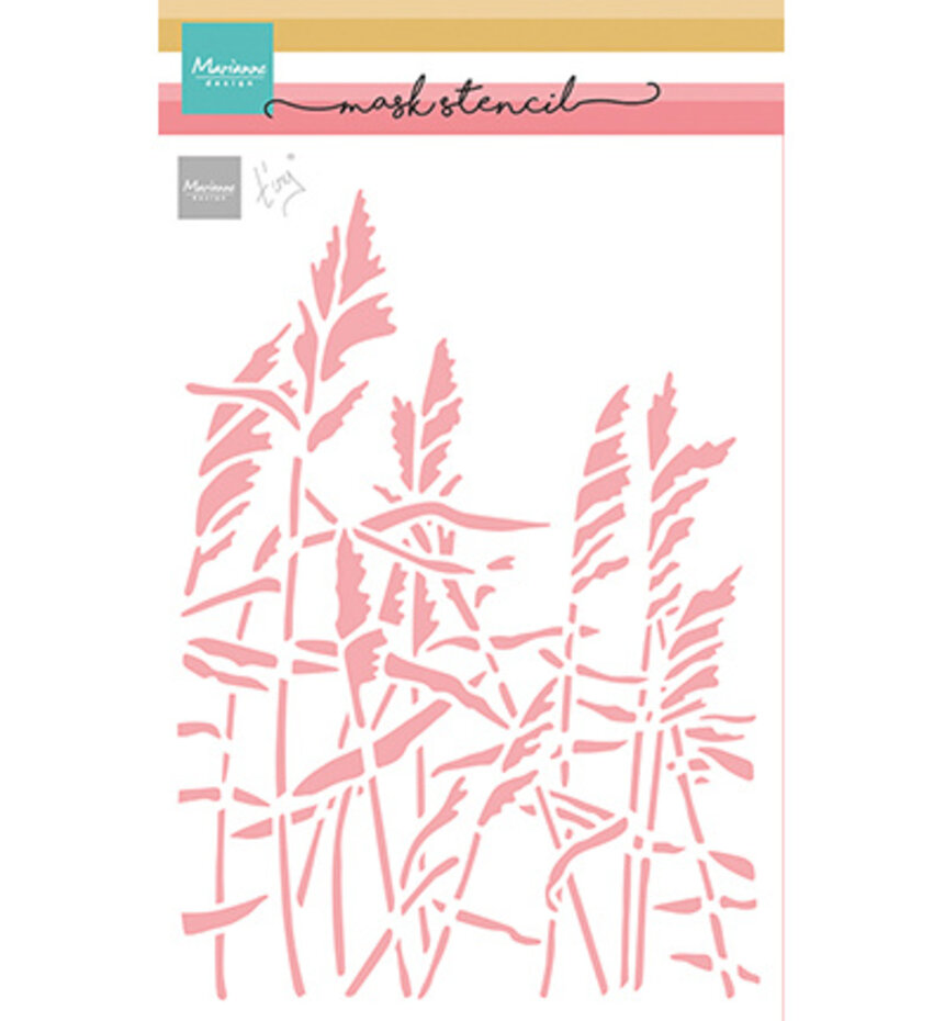 Marianne Design Masking Stencil A5 Tiny's Pampas (PS8183) - Paperpads.nl