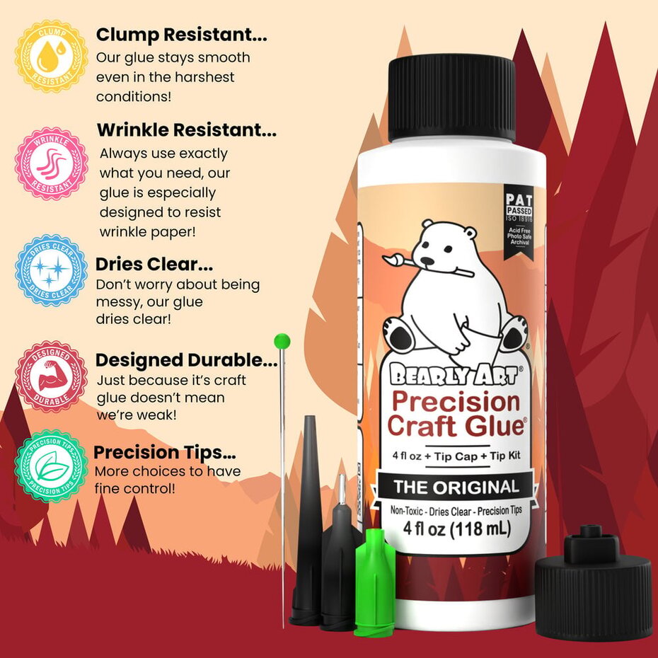 Bearly Art Precision Craft Glue The Original (PCG04E) - Paperpads.nl