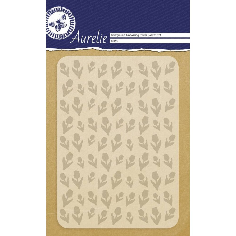 Tulips Background Embossing Folder (AUEF1021) - Paperpads.nl