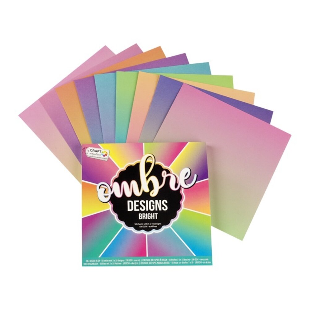 Craft Sensations Ombre Designs Bright 15,2 x 15,2 cm 100 Grams ...