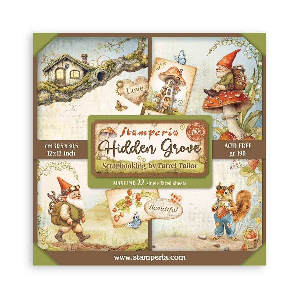 Stamperia Hidden Grove 12x12 Inch Single Face Paper Pack (SBBXLB22 ...