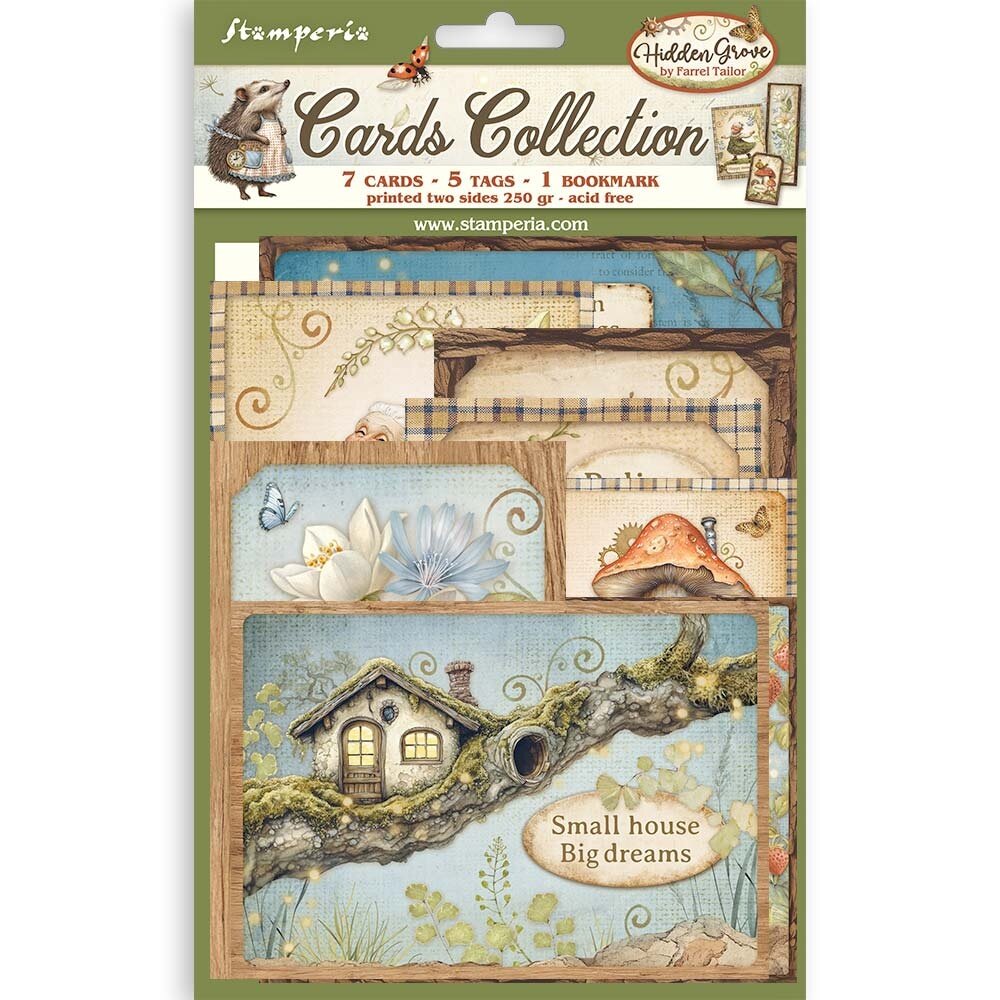 Stamperia Hidden Grove Cards Collection (SBCARD28) - Paperpads.nl