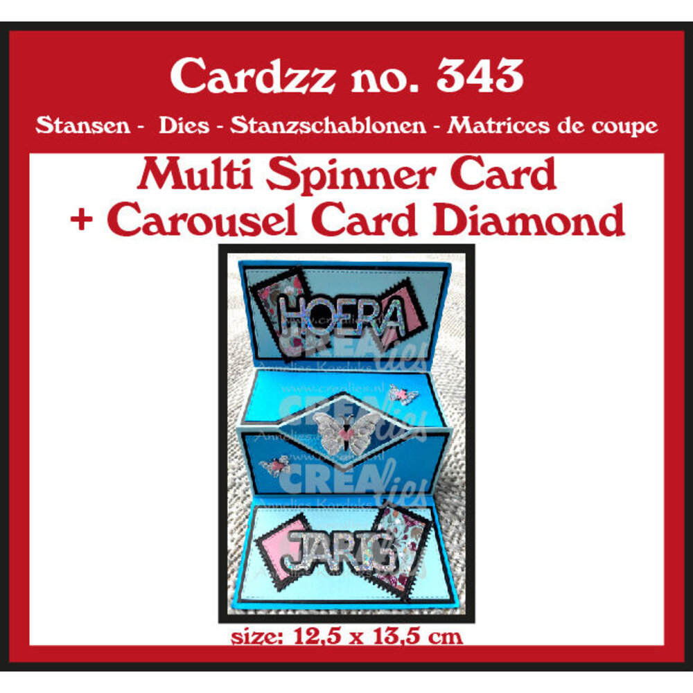 Crealies Cardzz Dies Multi Spinner + Carousel Card Diamond (CLCZ343 ...