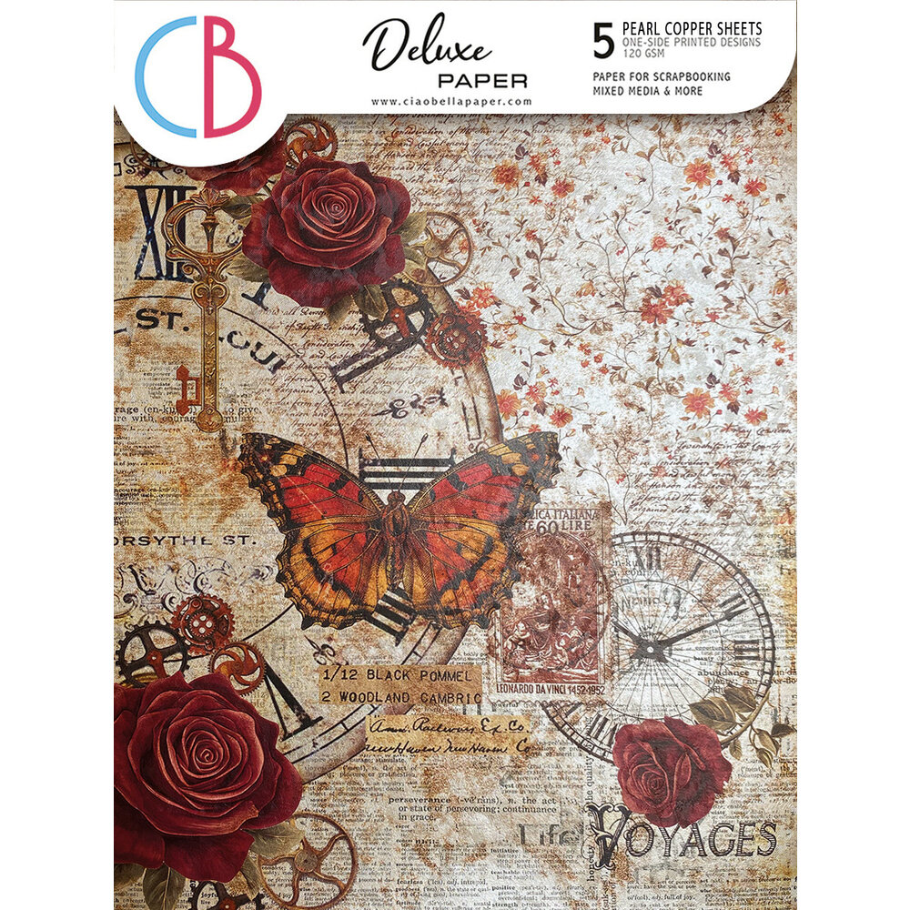 Ciao Bella Papercrafting Cabinet of curiosities A4 Deluxe Paper (CBD01 - Paperpads.nl