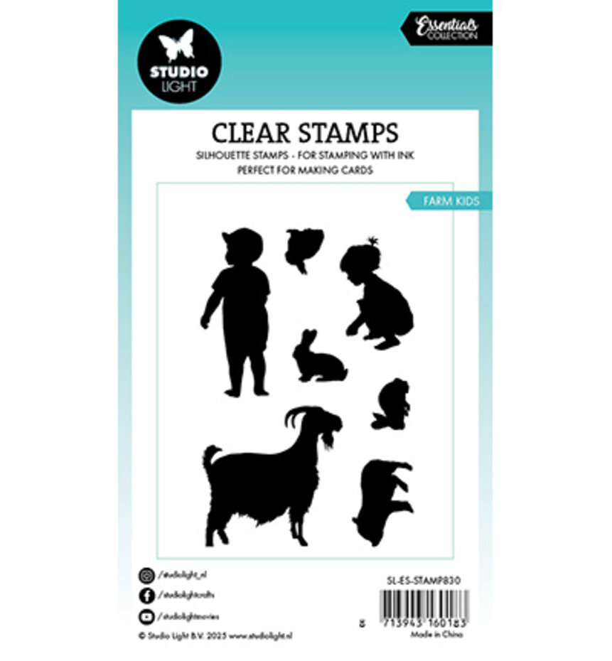 Studio Light EEssentials Clear Stamps Farm Kids (SL-ES-STAMP830 ...