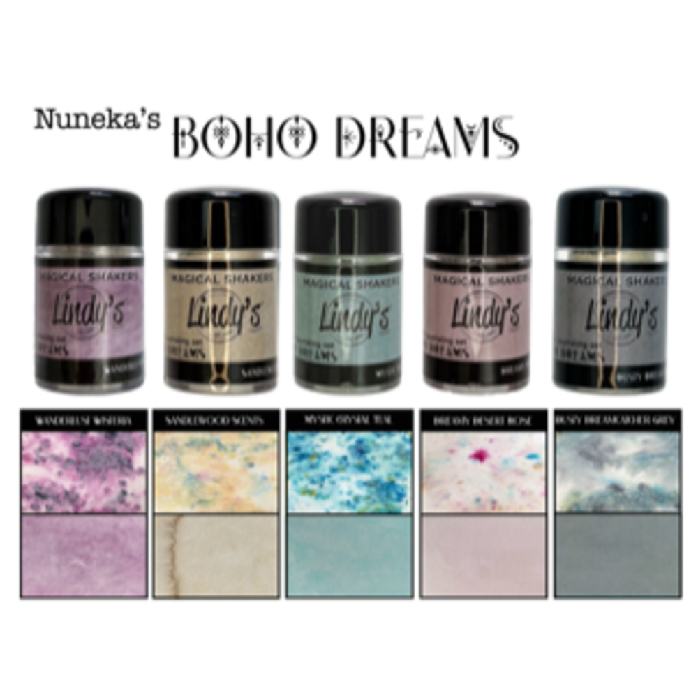 Lindy's Stamp Gang Boho Dreams Magical Shaker 2.0 SET (mshaker-SET-10) - Paperpads.nl