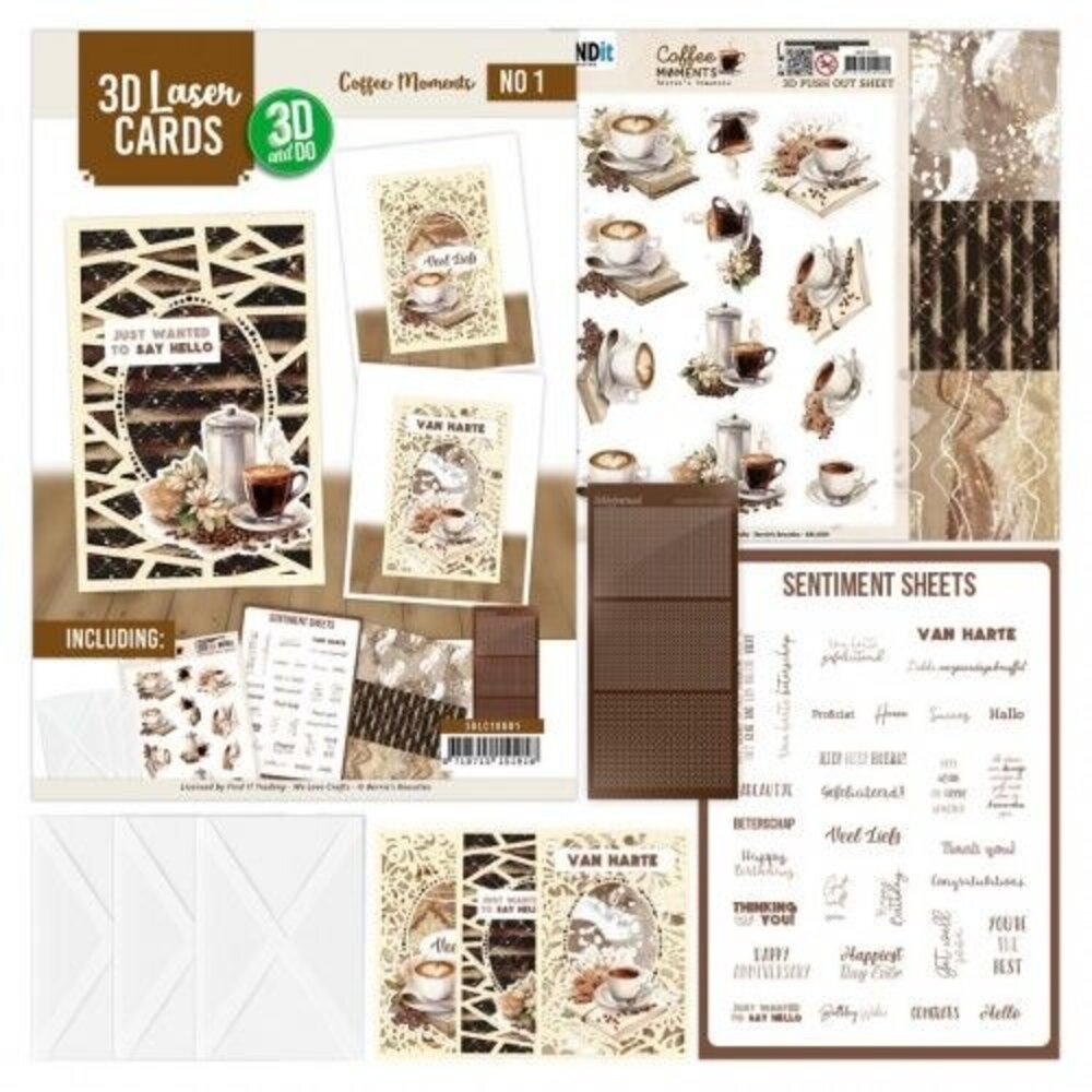 Find It Trading 3D and Do Laser Cards Coffee Moments (3DLC10001) - Paperpads.nl