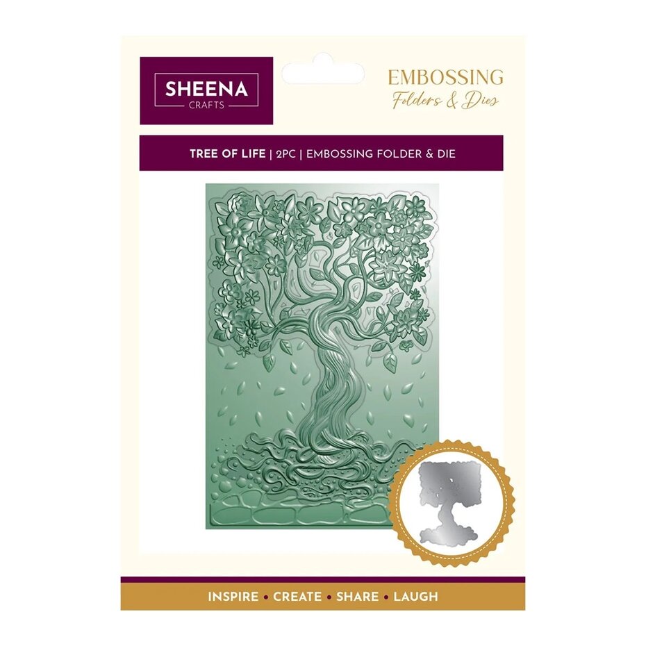 Sheena Tree of Life 3D Embossing Folder & Metal Die (SD-3DEF4-MD-TREE ...