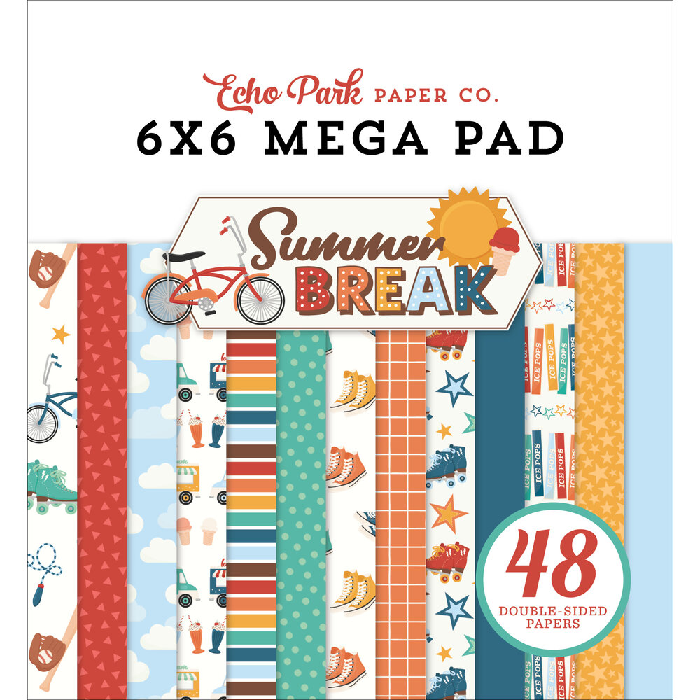 Echo Park Summer Break 6X6 Inch Mega Pad (SBR426031) - Paperpads.nl