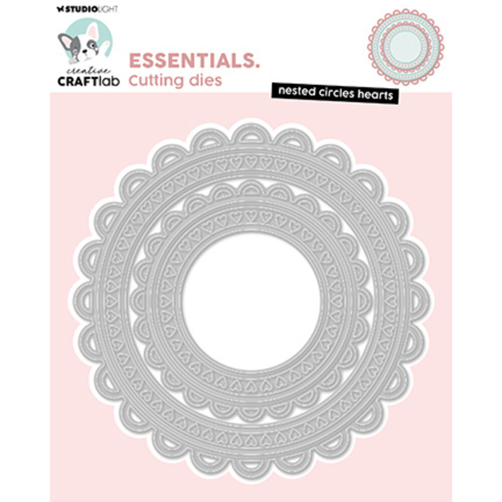 Creative Craftlab Essentials Dies Nested Circles Hearts (CCL-ES-CD1007 - Paperpads.nl
