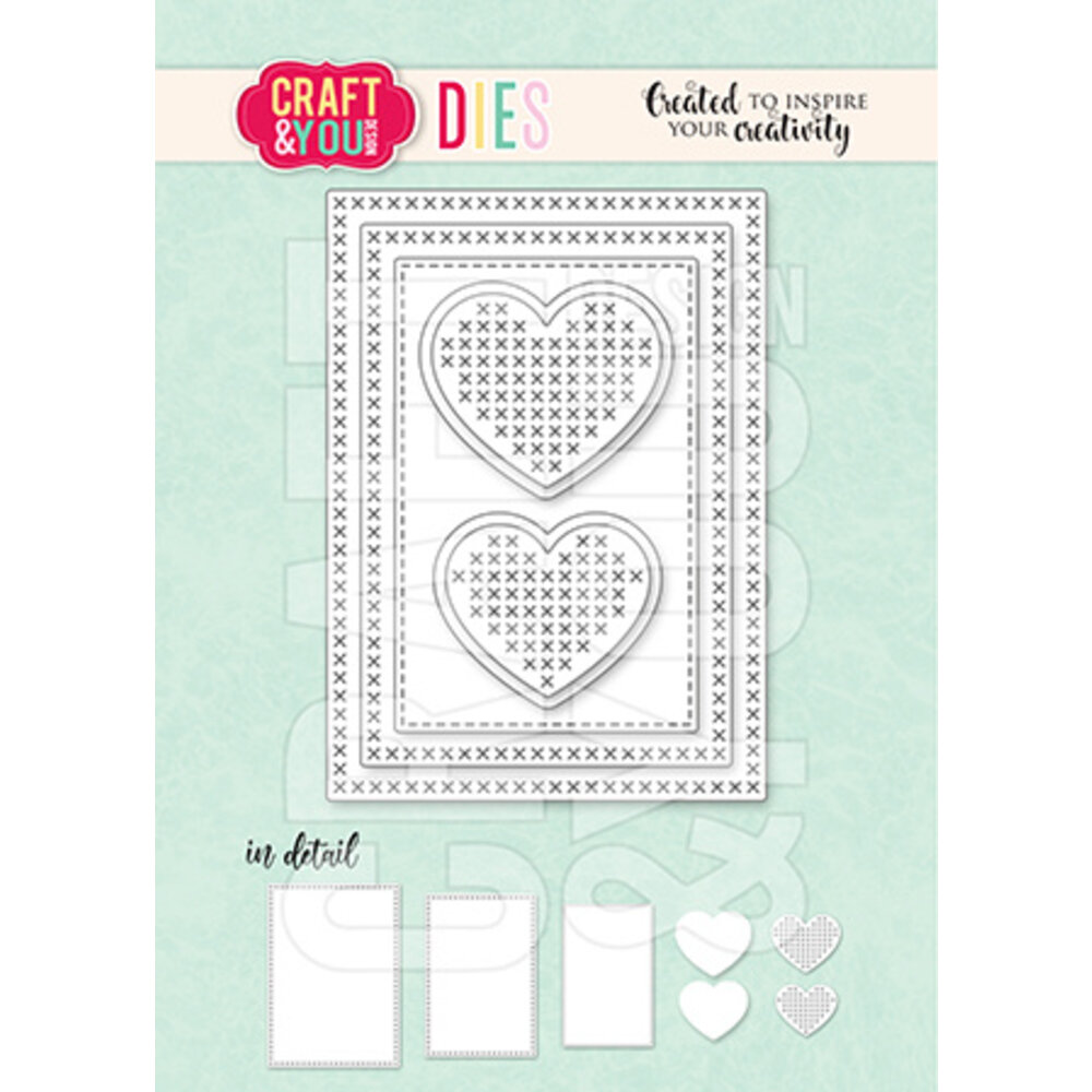 Craft & You Dies ATC Cross Stiches (CW345) - Paperpads.nl