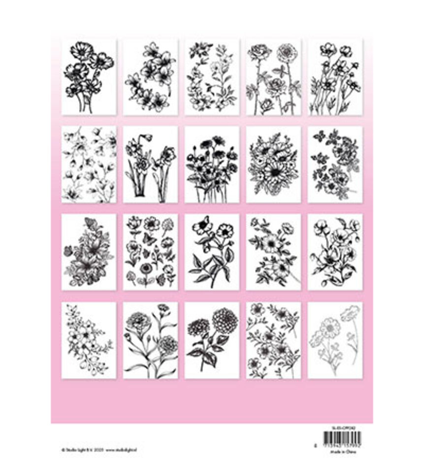 Studio Light Essentials Coloring Pages A5 Flowers (SL-ES-CPP282 ...