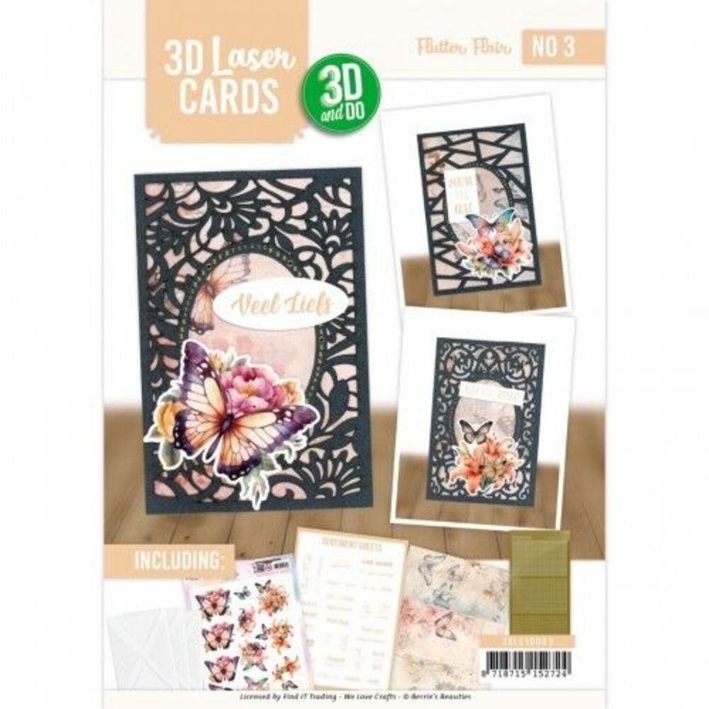 Find It Trading 3D and Do Laser Cards Flutter Flair (3DLC10003 ...