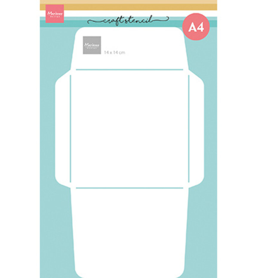 Marianne Design Craft Stencil Envelope 14x14 cm (PS8188) - Paperpads.nl