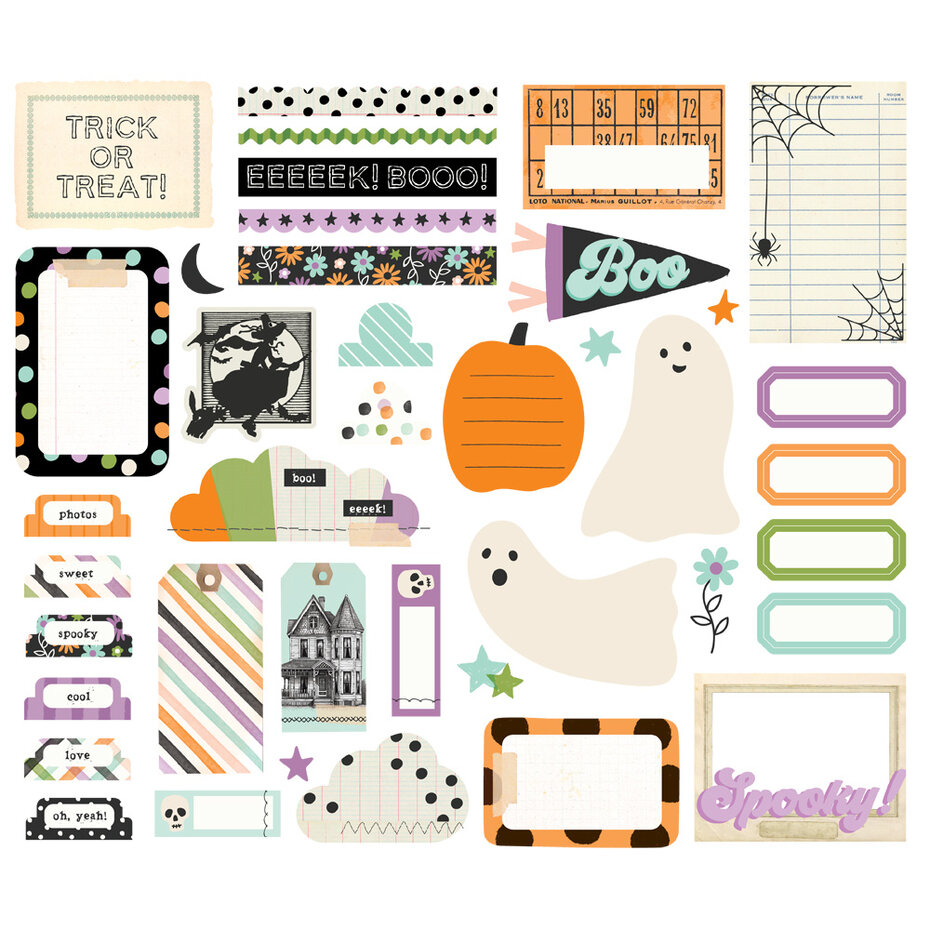 Simple Stories Spooky Things Journal Bits (24918) - Paperpads.nl