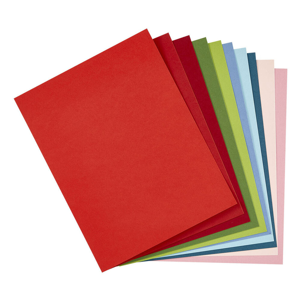 Spellbinders ColorWheel Cardstock 8.5x11 Inch Christmas Assortment (CS ...