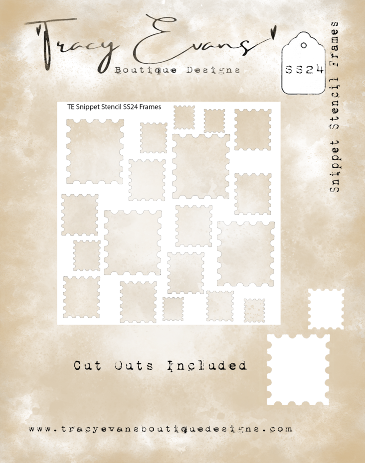 Tracy Evans Frames 4x4 Inch Snippet Stencil (SS024) - Paperpads.nl