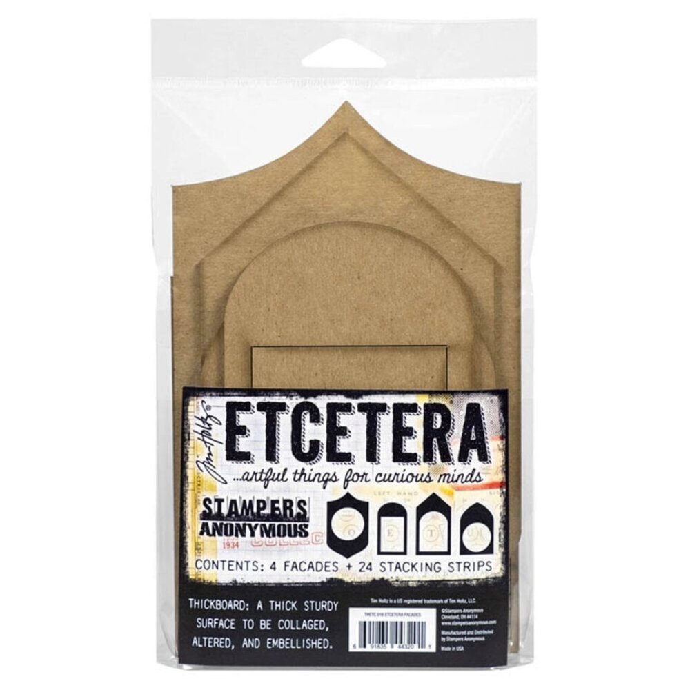 Stampers Anonymous Tim Holtz Etcetera Chipboard Facades (THETC016 ...