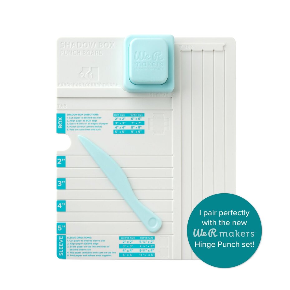 We R Memory Keepers Shadow Box Punch Board (60001201) - Paperpads.nl