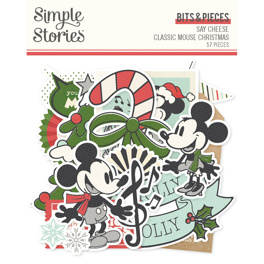 Simple Stories Say Cheese Classic Mouse Christmas Bits & Pieces (25209 ...