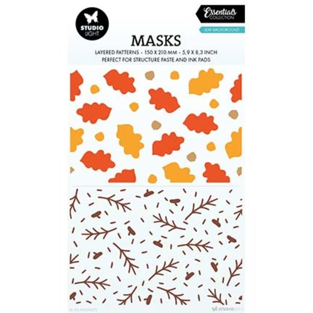 Studio Light Essentials Masking Stencil Leaf Background (SL-ES-MASK372 ...
