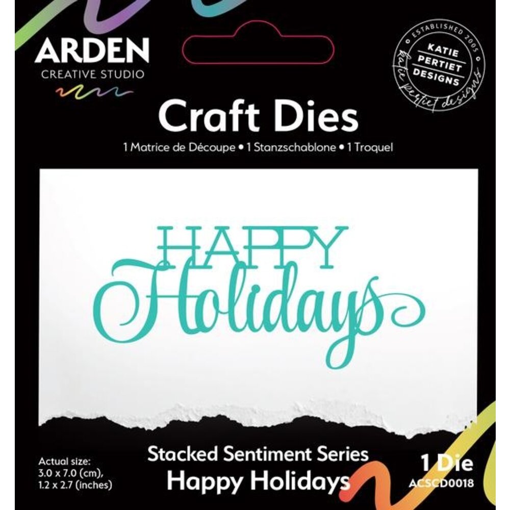 Arden Creative Studio Season of Joy Stacked Happy Holidays Die Set (AC ...
