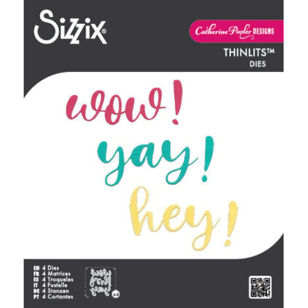 Sizzix Catherine Pooler Thinlits Die Set Exclamation Word (666993) - Paperpads.nl