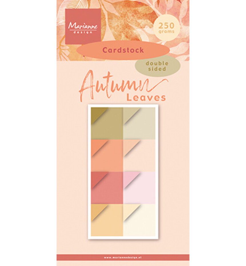 Marianne Design Autumn Leaves 15x30cm Cardstock (PK9216) - Paperpads.nl