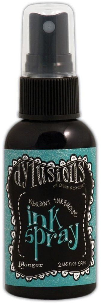 Ranger Dylusions Ink Spray Vibrant Turquoise (DYC33943) - Paperpads.nl