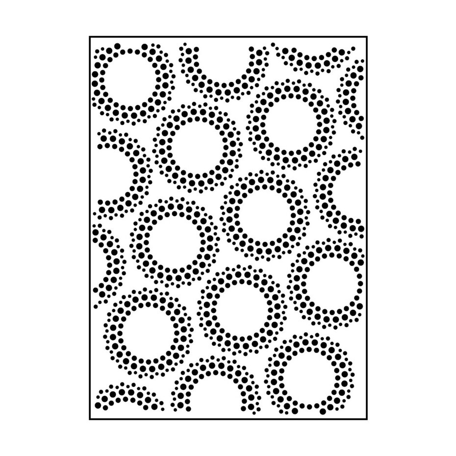 Vaessen Creative Embossing Folder Circles Dots (100605-347) - Paperpads.nl