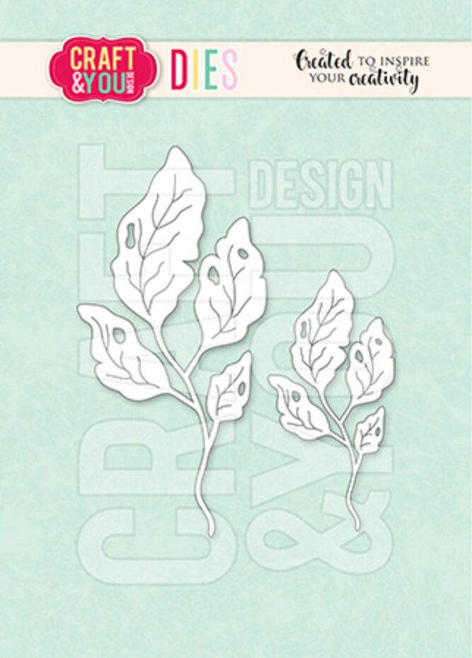 Craft & You Dies Vintage Leaves (CW362) - Paperpads.nl