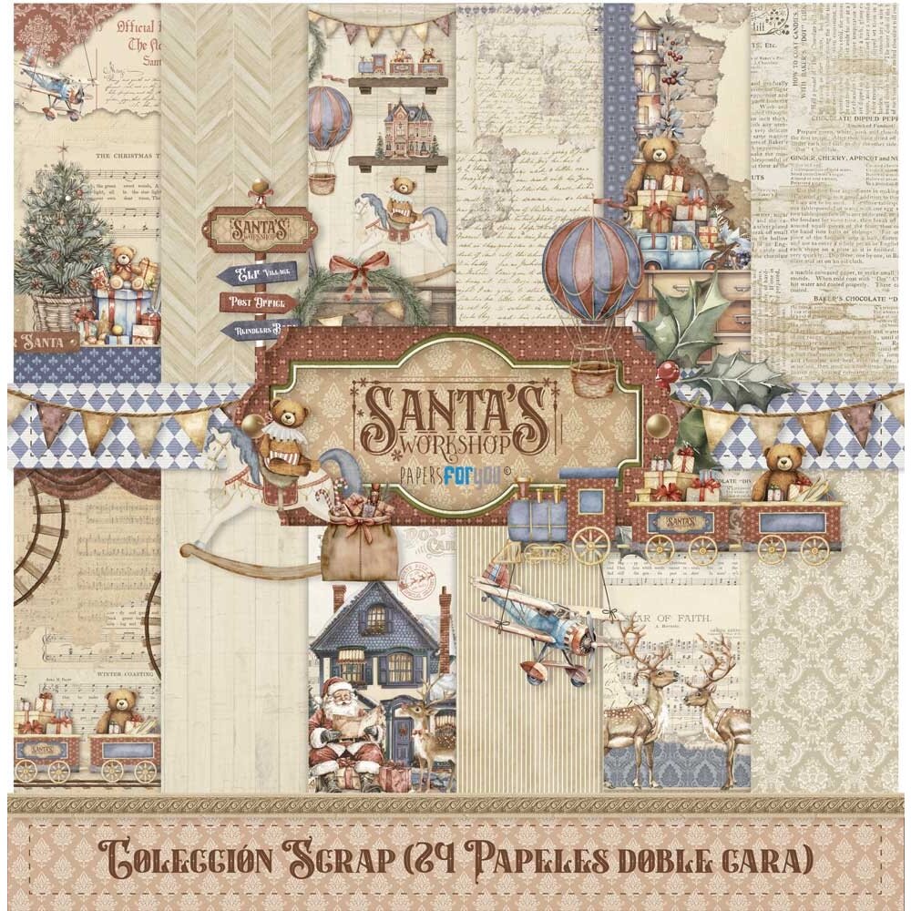 Papers For You Santa's Workshop 8x8 Inch Paper Pack (PFY-15166 ...