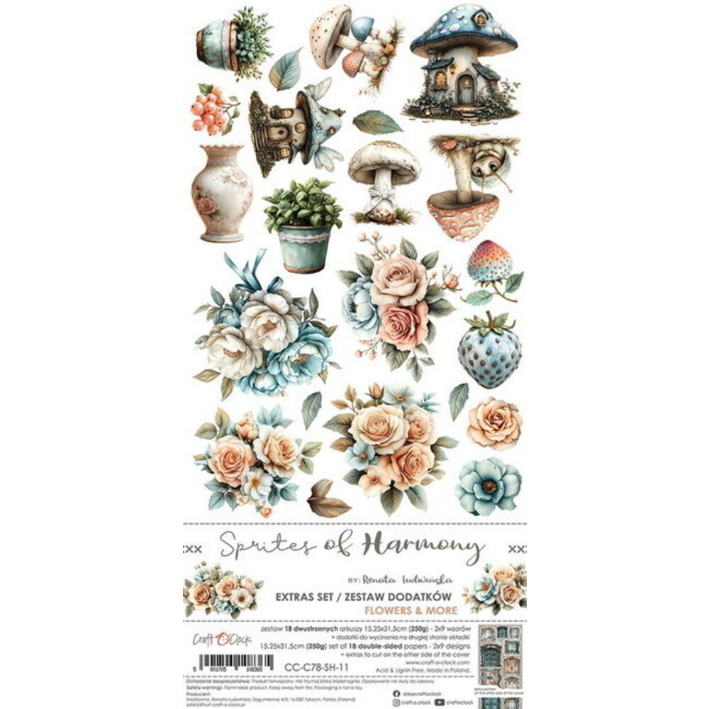 Craft O'Clock Sprites of Harmony Extras Set Flowers (CC-C78-SH-11 ...