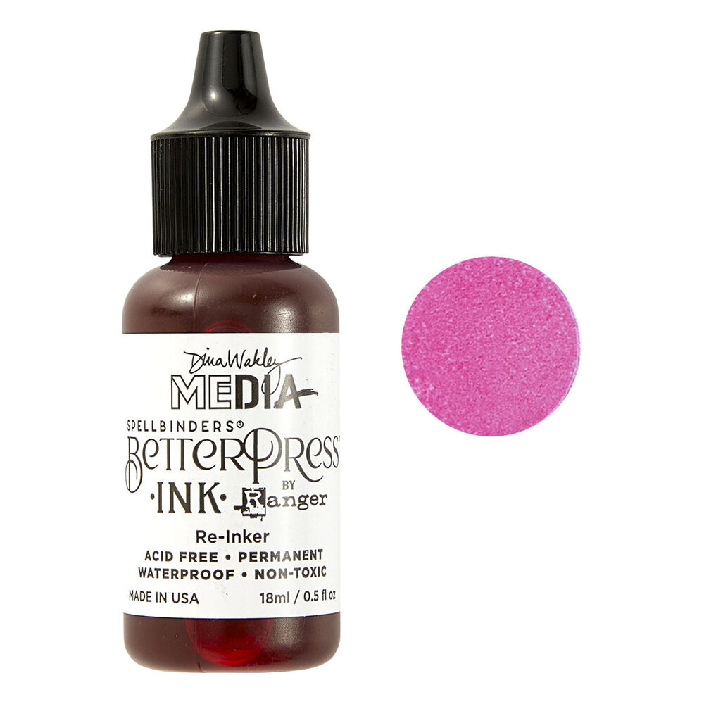 Spellbinders BetterPress Ink Reinker Magenta (BPI-050) - Paperpads.nl