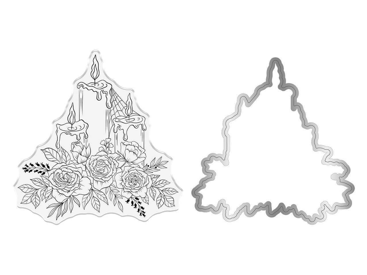 Crafter's Companion Thorn & Bloom Stamp & Die Rose Candles (SS-TB-STD ...