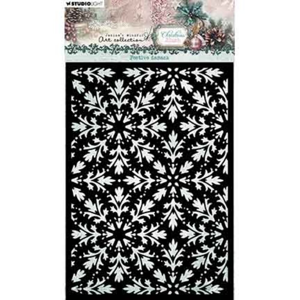 Studio Light Christmas Blush Masking Stencil Festive Damask (JMA-CB-MA ...