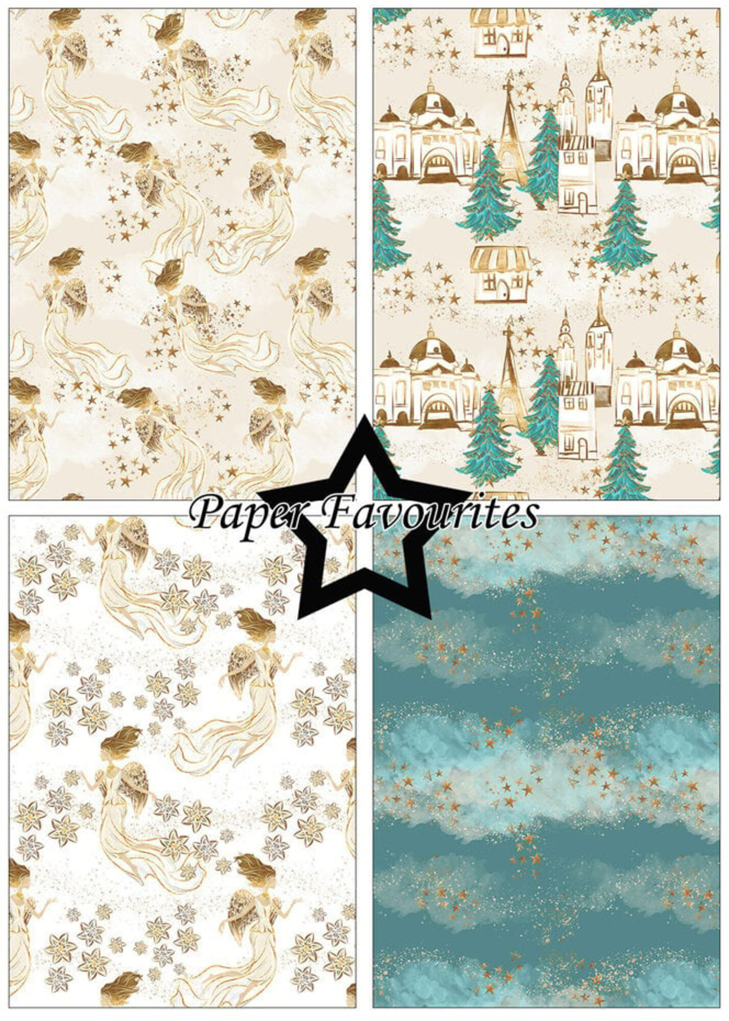 Paper Favourites Christmas Angel A5 Paper Pad (PFA194) - Paperpads.nl