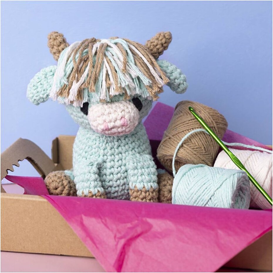 Creative Company Hobbyset Haken Koe (977864) - Paperpads.nl