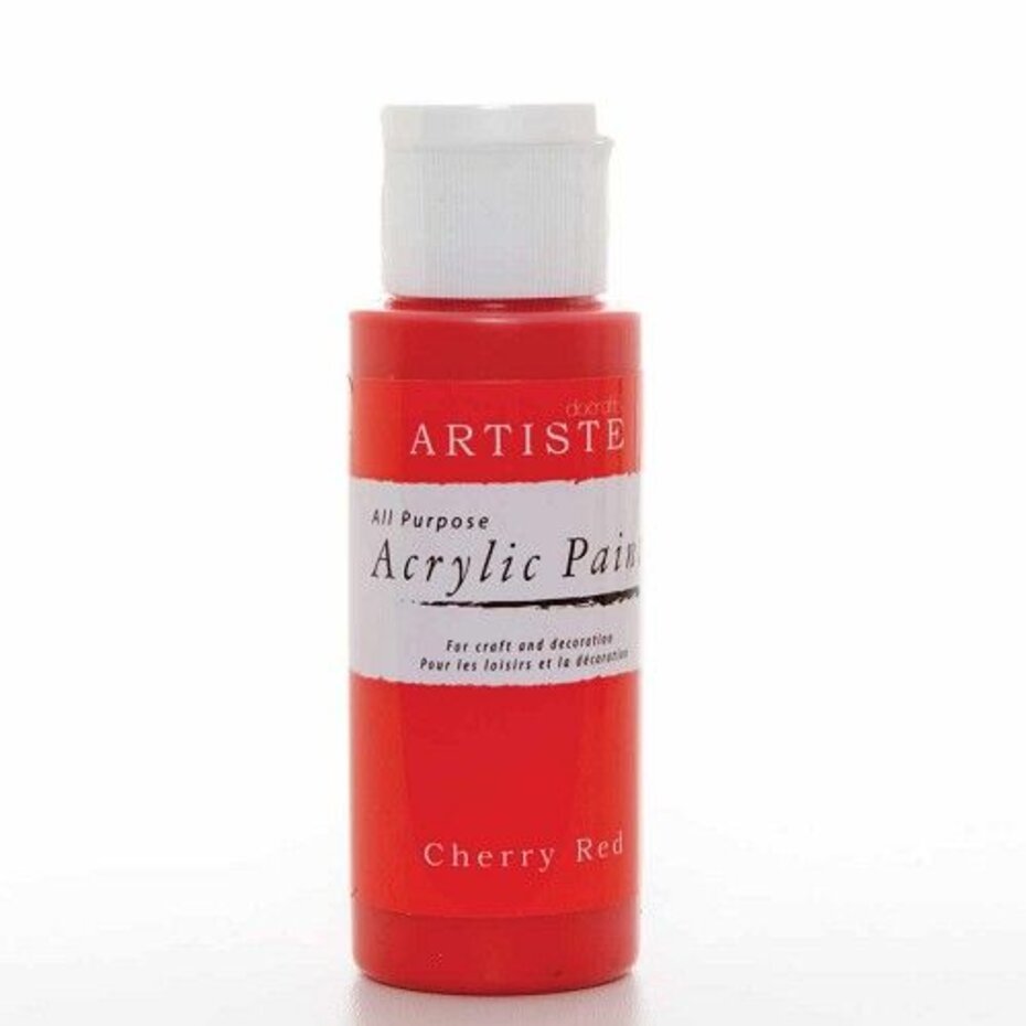 Acrylic Paint Cherry Red (DOA76311) - Paperpads.nl