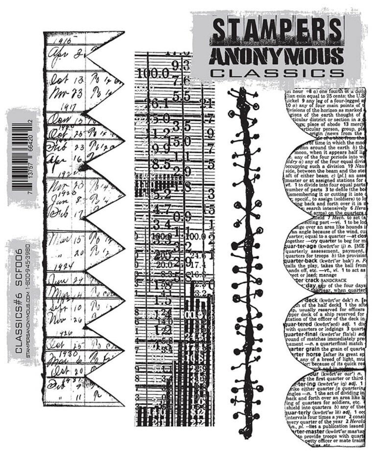 Stampers Anonymous Cling Stamps Classics #6 (SCF006) - Paperpads.nl