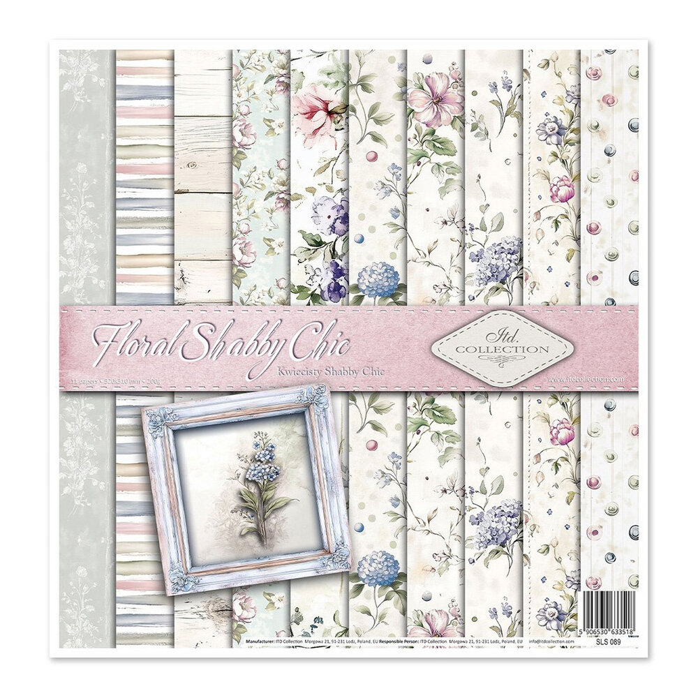 ITD Collection Floral Shabby Chic 12x12 Inch Paper Pad (SLS 089 ...