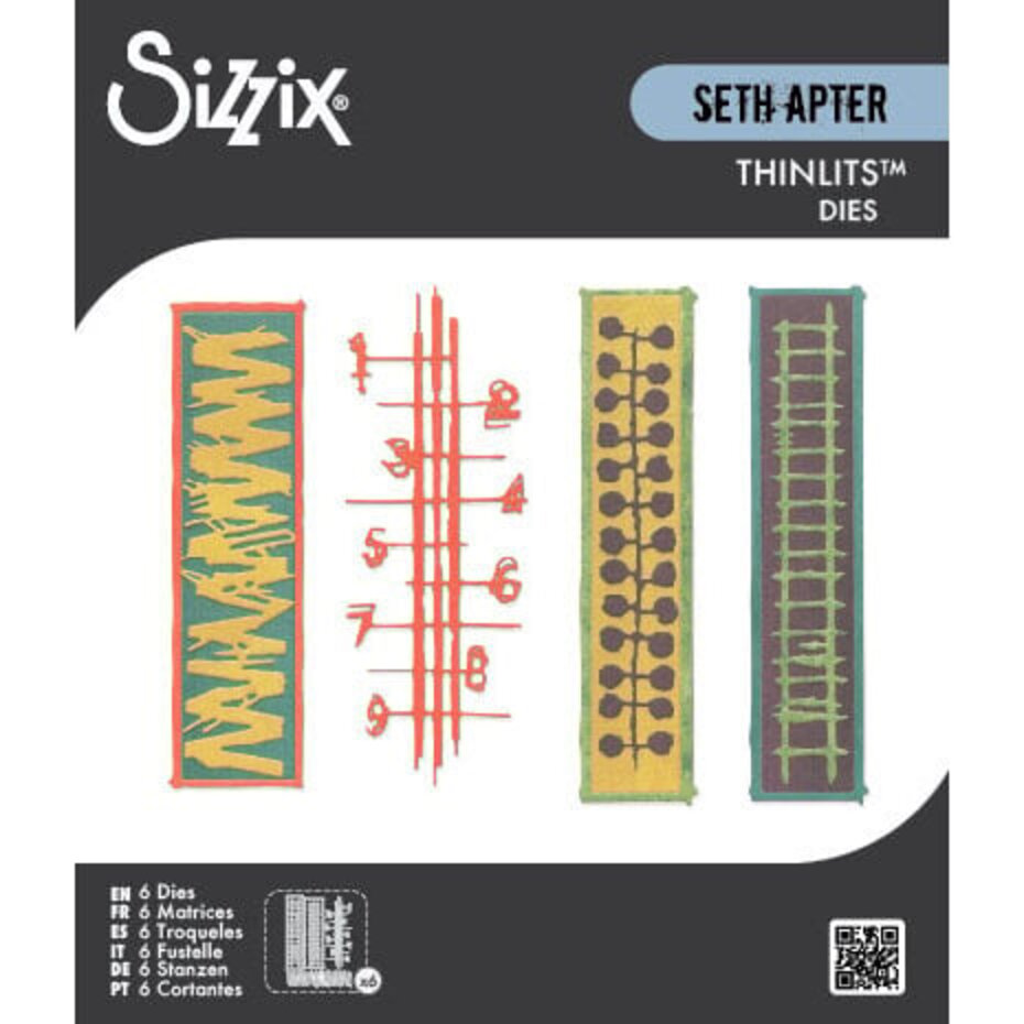 Sizzix Seth Apter Thinlits Die Set Stretchers (667022) - Paperpads.nl